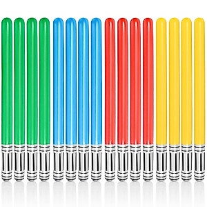 16 PCS Inflatable lightsaber - LIYDE Light Saber Sword Toys Party Bags Stocking Stuffers Favors Inflatable Swords for Star Wars Themed Party,Cosplay Party