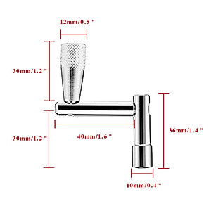 Drum Keys 4 Pack Universal 2 Drum Tuning Key & 2 Continuous Motion Speed Key for Drummers Percussion Hardware Tool