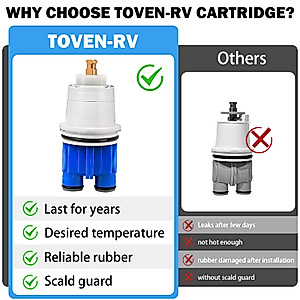 RP19804 Delta Shower Cartridge Replacement for Delta 1300/1400 Series Single Handle Bath Tub and Shower Faucet Parts Replacement Pressure Balance Cartridge For Delta Select Monitor Valves (1993-2007)