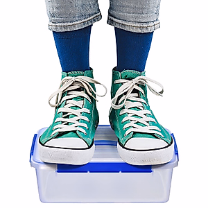 YORY large food storage containers with lid for cookies macarons bread cake flour sugar rice leftovers - freezer safe -extra big- box tub(9L/36cups-2pack)