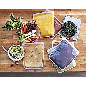 Stasher Re-Usable Food-Grade Platinum Silicone 64oz Bag for Eating from/Cooking, Freezing and Storing in/Sous Vide/Organising/Travelling, 26.05 cm x 20.95 cm, Clear