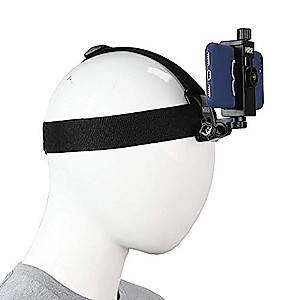 Head-Mounted Mobile Phone Holder,First-Person View Video Outdoor Live Shooting Bracket with Phone Clip(4"-7") for iPhone Samsung Smartphones and GoPro Insta360 Sony DJI Action Camera Head Mount Strap