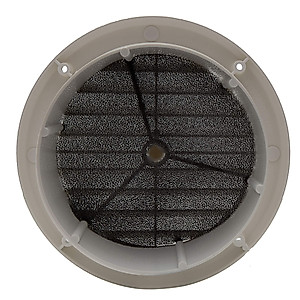 RecPro RV AC Vent 5" Side Vent | Optional Charcoal Filter | White | Camper AC Vent (5 Pack, with Charcoal Filter)