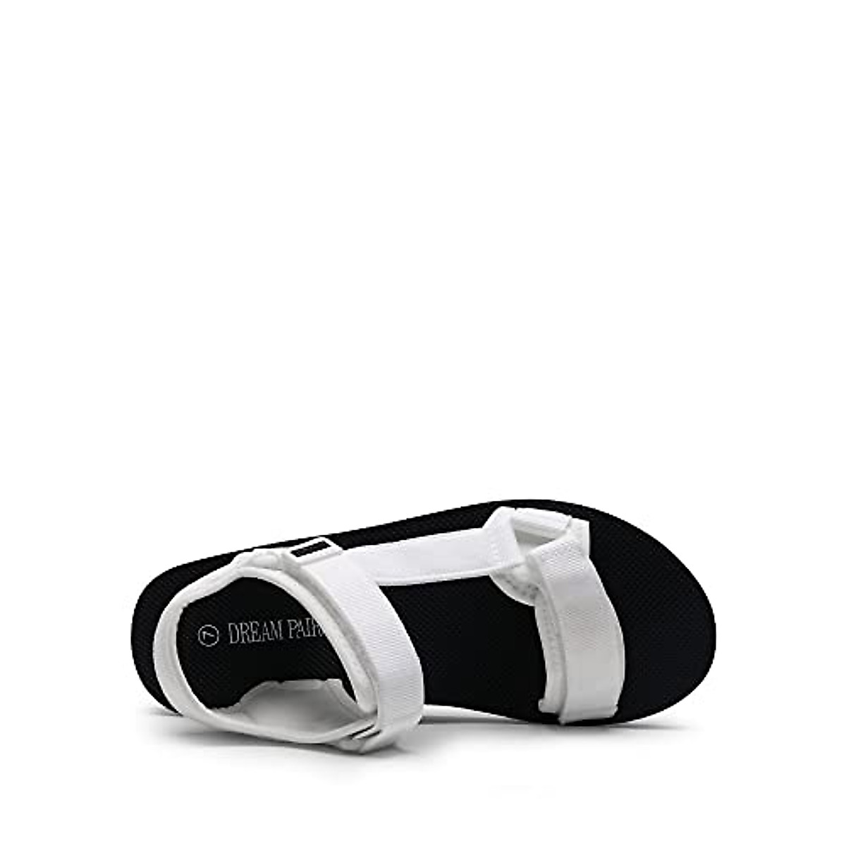 DREAM PAIRS White Sandals Women, Comfortable Walking Sandals with Arch Support, Athletic Hiking Sandals Outdoor, Soft Waterproof Sandals Beach Poolside Travel, White, Size 11, Sdsa2309W