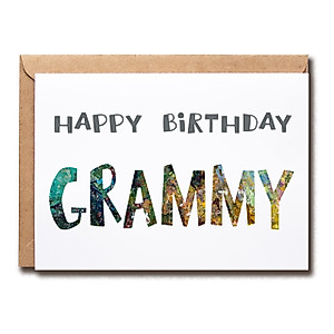 Happy Birthday Grammy - Grammy Birthday Card - Grammy Card - Card For Grammy Modern - Grammy Birthday Card - Card For Grammy