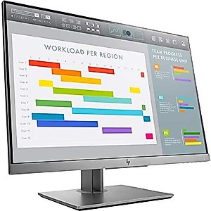 HP EliteDisplay E243i 24-Inch Screen LED-Lit Monitor (1FH49A8#ABA) Black and Silver