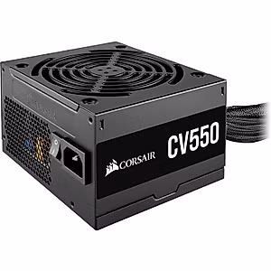 Corsair CV Series, CV550, 550 Watt, 80+ Bronze Certified, Fixed Cable Power Supply (CP-9020210-NA)