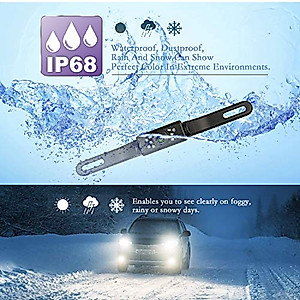 JPP HD Backup Camera and Monitor Kit, Car Rear View observation system, Newly Upgraded 4.3 Inch IPS FHD Color Display and a Waterproof Night Vision License Plate Reverse Camera for Car/RV/Truck/Pickup