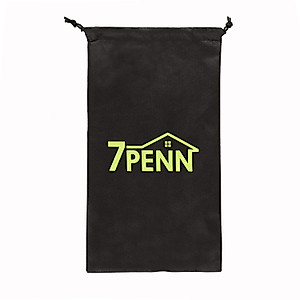 7Penn Spiral Ground Anchors - 8 Inch Orange Tent Stakes Heavy Duty Ground Screw Anchor Twist Stakes, 4 Pack