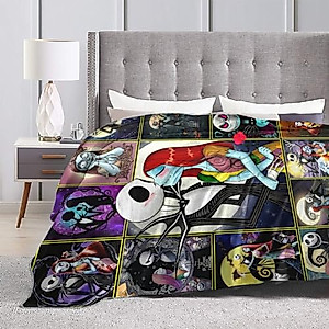 Ultra Soft Throw Blanket Flannel Fleece Warm Blanket for Living Room Bedroom Fit Adult Kids 50"x40"