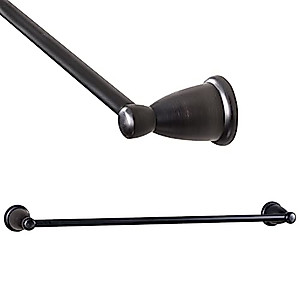 Bennington East Bay 24-in. Towel Bar Holder Rack Bathroom Hardware Bath Accessory, Oil Rubbed Bronze