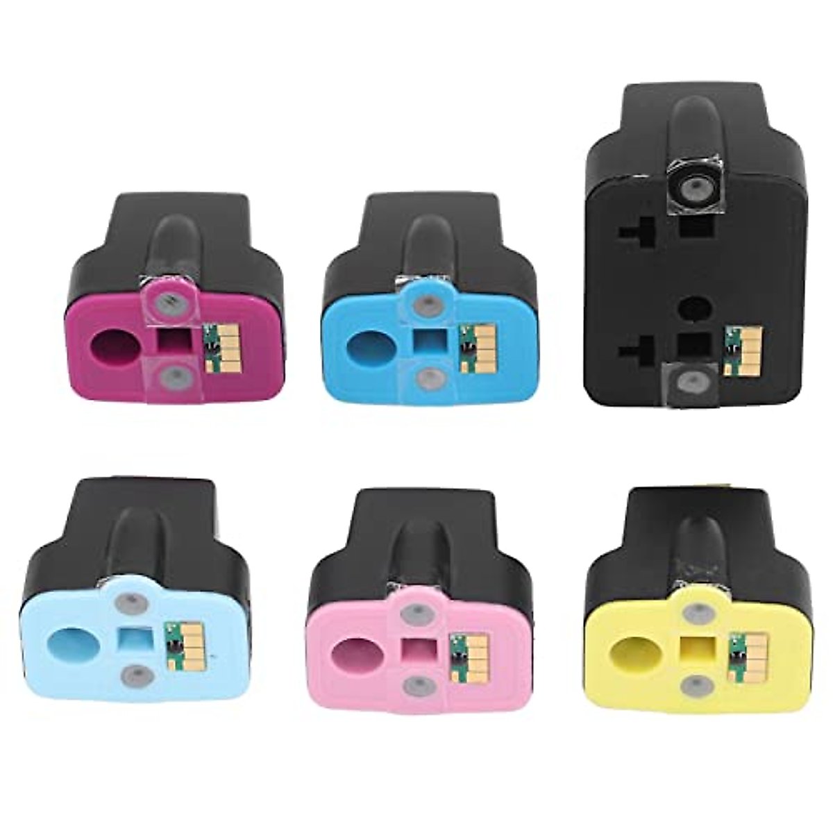 Hilitand Printer Ink Cartridge Smoothly Ink Output 6 Color Cartridge Combo Pack BK C M Y LC LM Ink Cartridge Set for Printing Photos Documents