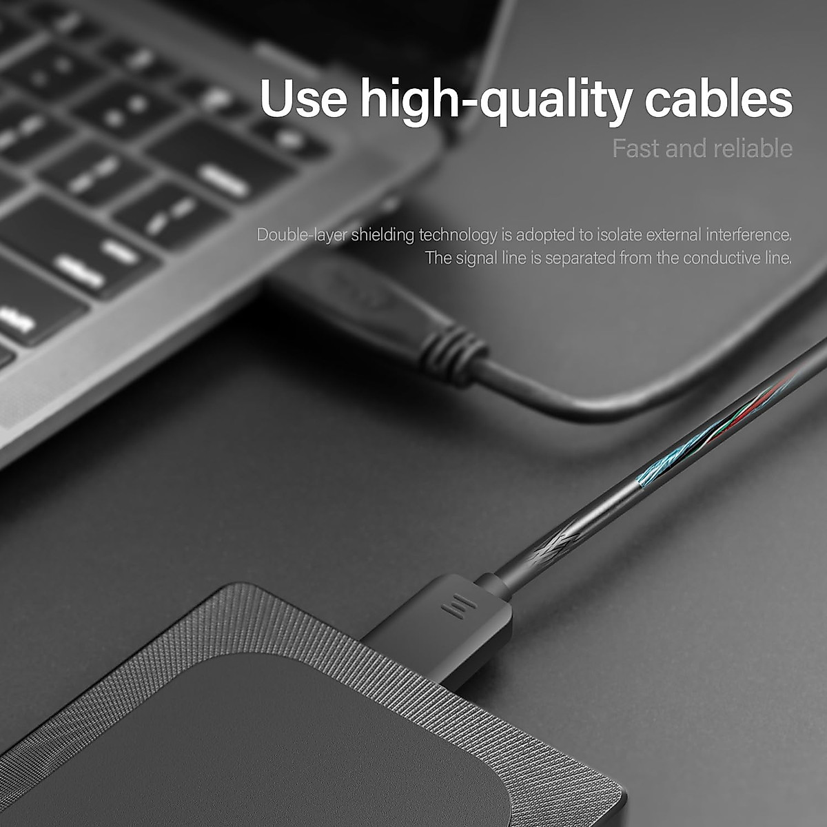 Aiolo Innovation 2TB Ultra Slim Portable External Hard Drive HDD-USB 3.0 for PC, Mac, Laptop, PS4, Xbox one,Xbox 360 Model A4