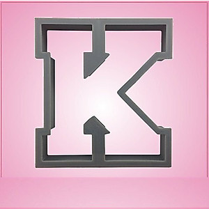 Varsity Letter K Cookie Cutter 3 Inch (plastic)