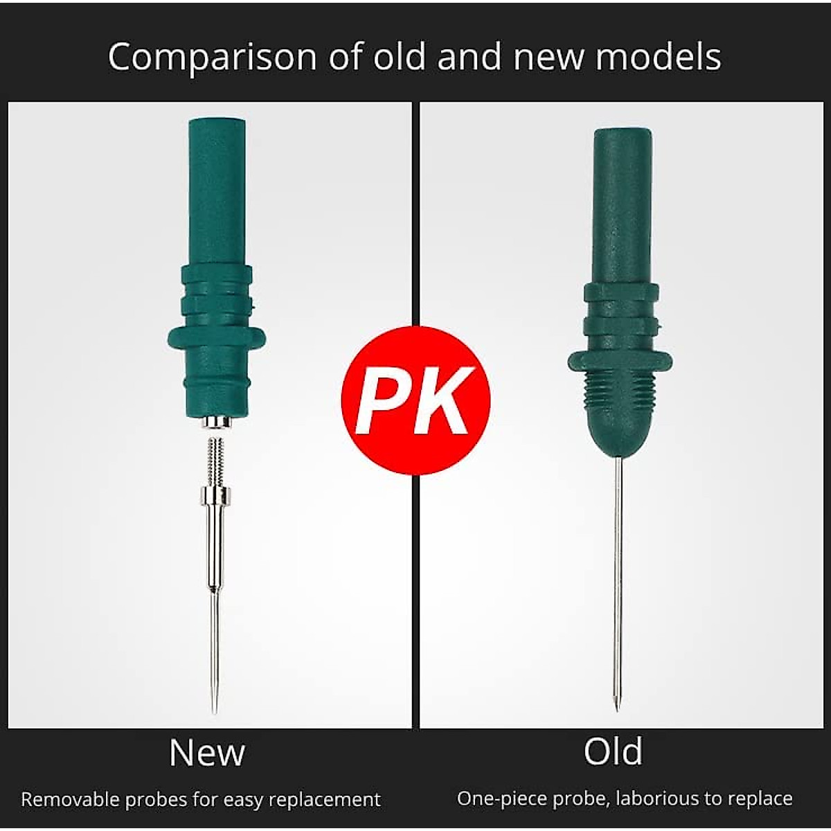 5pcs Flexible Silicon Back Probe Pin HT307A Automotive Diagnostic Probes Pin Insulation Piercing Needle Probes for Small Gauge Wires