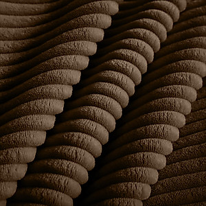 GOAWGO 157.5" Modular Sectional Couch 4 Seat Extra Deep Oversized Corduroy Sofa with Waist Pillow Modern Upholstered Comfy Couches for Living Room Bedroom Office Apartment, Brown