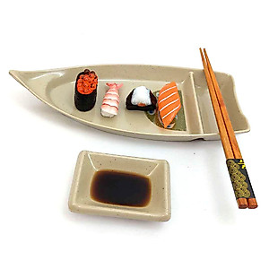 JapanBargain 2660, Wooden Chopsticks with Rice Paddle Scoop Gift Boxed Set Reusable Japanese Chinese Korean Bamboo Chop Sticks Dishwasher Safe