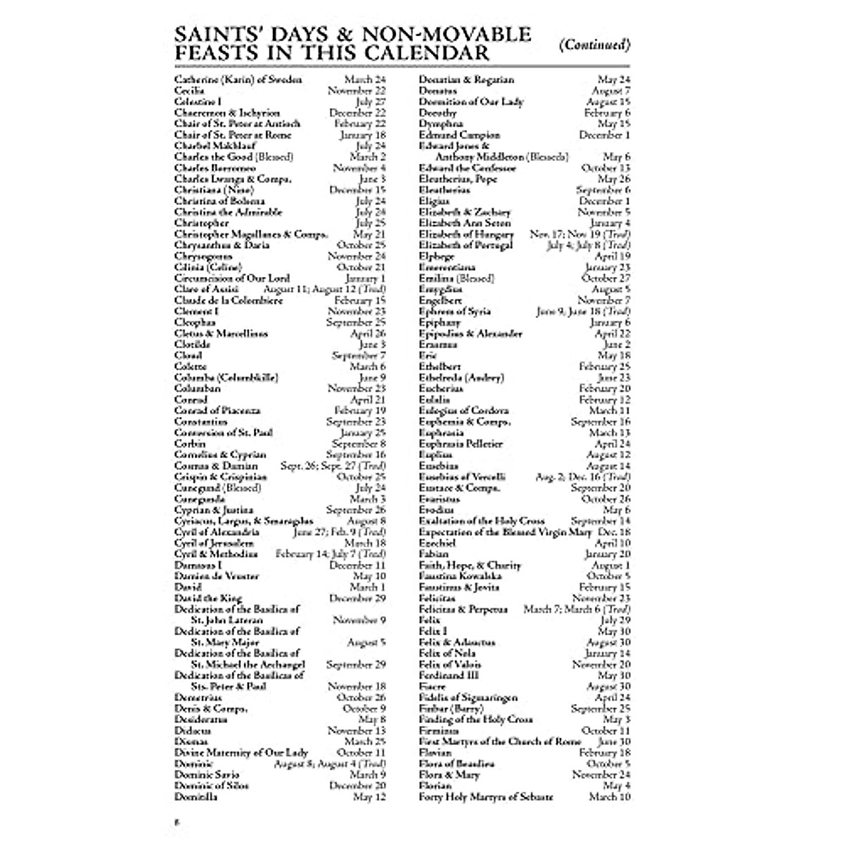2023 Saints Calendar & 16 Month Daily Planner Spiral Bound