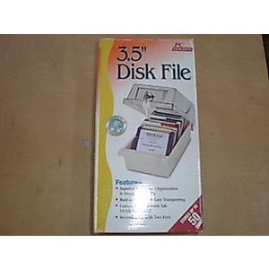 3.5" FLOPPY PC MAC DISK DISC STORAGE BOX DATA CASE HOLDER TRAY FILE w/ lock NEW