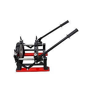 INTBUYING Pipe Fusion Welder Pipe Welding Machine PP PE PB PVDF Butt Fushion Welding Machine Tube Butt Fusion Equipment Double Clamps Hand-push Type 110V 2.48-7.87”(63-200MM)