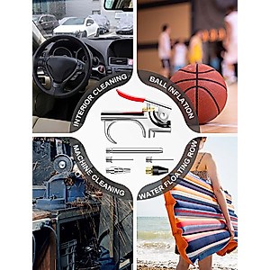 SARDVISA 20 Pcs Air Tool Kit, Air Compressor Kit with 1/4" NPT Quick Connect Coupler & Plug/Tire Air Chucks/Tire Gauge/Air Nozzles/Air Hose Fittings, Pneumatic Tools for Air Compressor Accessories