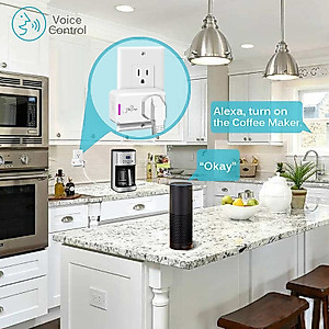 WiFi Smart Plug cETL Listed FCC Certified, Wi-Fi Outlet Compatible with Alexa, Echo and Google Home &IFTTT, No Hub Required, Remote Control,