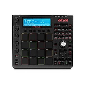 Akai Professional MPC Studio Black | Ultra-Portable MPC With MPC Software (Download), USB Power, LCD Screen, Touch Sensitive Encoders, Brushed Aluminium Body & Data Dial