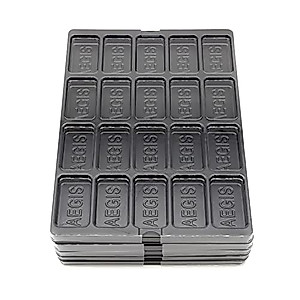 Flying Buffalo Game Piece Counter Trays (5-Pack); War Game and Board Game Storage Sorting Organizers, Aegis Collection