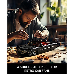 Nifeliz Eldorado, Classic Retro Car Building kit, Convertible Sports Cars Display Model Set for Adult Gift Giving (1,245 Pieces)