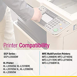 CS Compatible Drum Unit Replacement for Brother DR730 DR730 Black DCP-L2550DW HL-L2350DW HL-L2370DW HL-L2370DW XL HL-L2390DW HL-L2395DW MFC-L2690DW Drum Unit 4 Pack