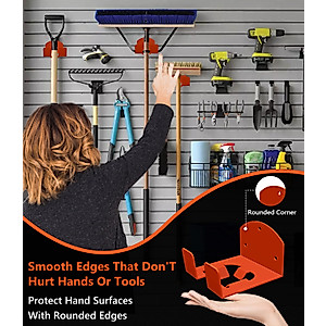 BIHOMIFI Weedeater Hanger Wall Mounted Grass Trimmer Rack Trimmer Rack Heavy Duty Ladder Hooks for Garage, Garage Organization for Power Tool and Hedge Trimmer Chainsaw 1 Pack