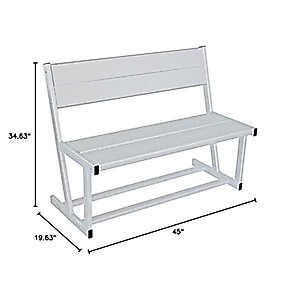 Extreme Max 3006.6641 Universal Aluminum Dock and Patio Bench