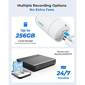 REOLINK Dual View PoE Camera - IP Security Camera System with 1x 4K Wide-Angle Lens and 1x 3MP Telephoto Lens for A Close-up, AI Detection, Color Night Vision, Two-Way Talk, RLC-81MA