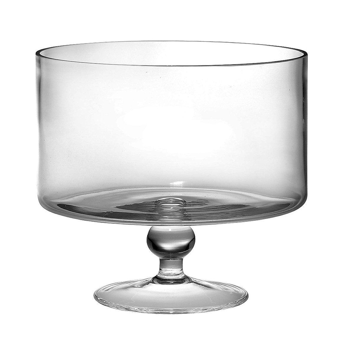 Barski European Beautiful Hand Made Glass Large Trifle Bowl, 9.5"D, 170 oz (over 5 quarts) Clear