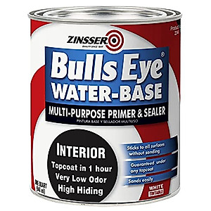Zinsser 2244 Bulls Eye WB Primer Sealer, Quart, White, 32 Fl Oz