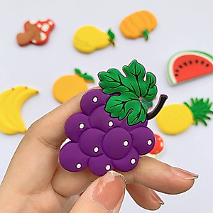 VLOOK Fridge Magnets for Toddlers Soft Rubber Safety Magnets for Kids Children Magnets Baby Magnetic Toys Educational Gift (Fruit)