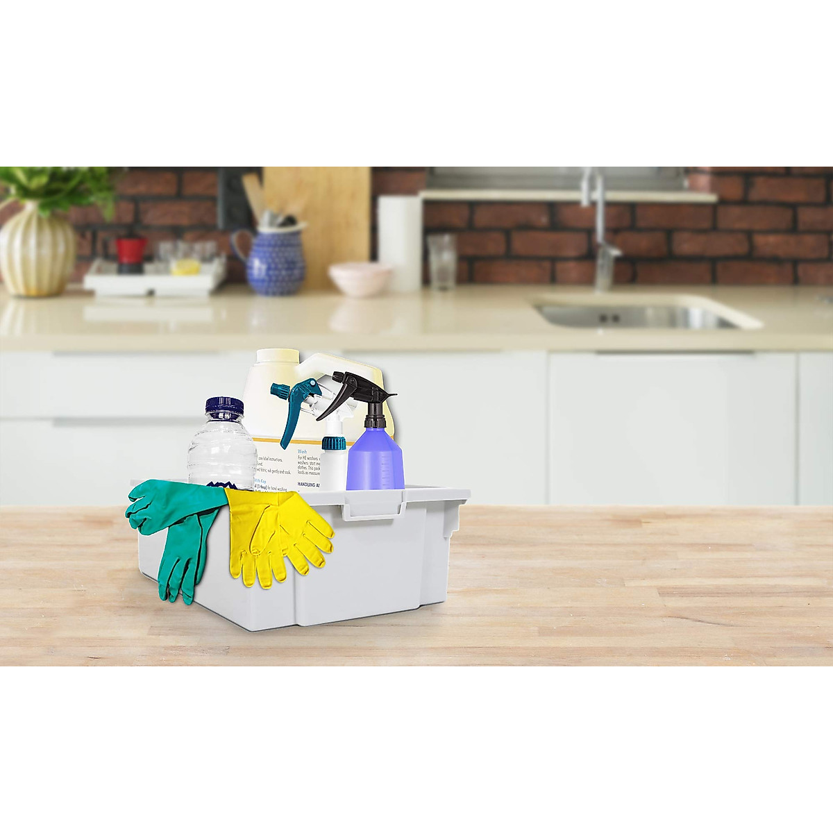 LUXOR MBS-BIN-4L Stackable Storage Bins (4 Large)