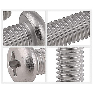Guard4U 750Pcs 15-Size Metric M1 M1.2 M1.4 M1.6 M1.7 Stainless Steel Phillips Pan Head Small Machine Screws Assortment Kit