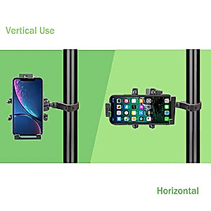 BIZOCO UTV 360°Adjustable Phone Mount, Mobile Phone Holder with high-Density Metal Security Lock Device, Suitable for 1.75"-2" Roll Bar UTV, Polaris RZR 900 1000 XP/Can-am SXS Accessories