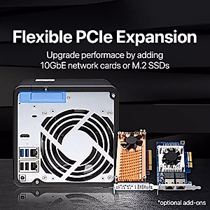 QNAP TS-453D-4G 4 Bay NAS for Professionals with Intel® Celeron® J4125 CPU and Two 2.5GbE Ports