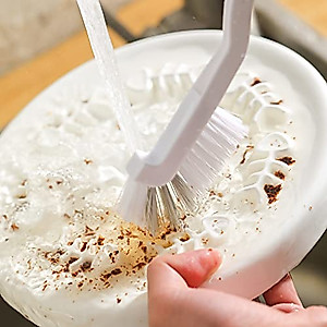 Fatcatjoy Cat Slow Feeder Bowl Ceramic Elevated Plate Cat Puzzle Feeder Improve Vomiting Dog Food Bowls Slow Feeder Easy to Clean(with Brush)