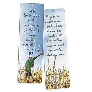 NewEights Inspirational Bookmarks Cards (60-Pack) - for Inspiring and Encouraging Men and Women Great Motivational Give Away Variety Bulk Buy - Sunday School Baptism Thanksgiving Christmas Rewards