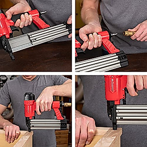 Arrow PT18G Gauge Oil-Free Pneumatic Brad Nailer - Small Light Trim and Interior Molding Work, Operates Up to 100psi Compression Unit, Fits 5/8", 3/4", 1", 1.5", 2" Brad Nails