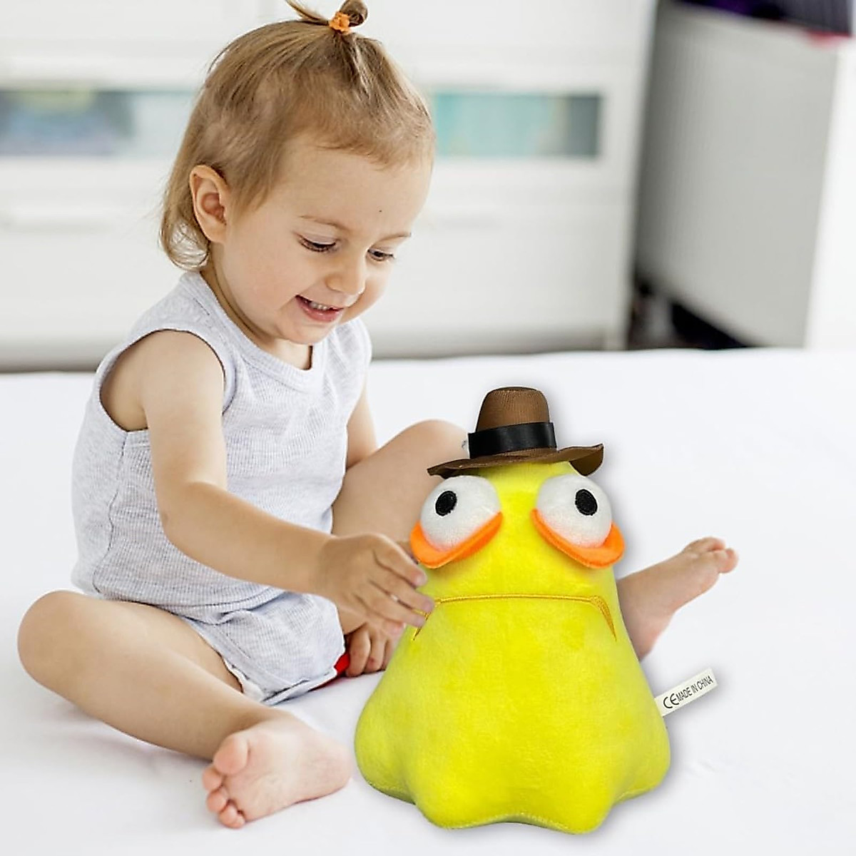 New Pizzas Tower Plush Toy, Soft Stuffed Anime Game Characters Figure Plush for Home Decoration, Cute Cartoon Plushies Toys Collectible Gift for Game Lovers and Friends Children's Day(Yellow)