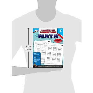 Carson-Dellosa Common Core Connections Math Workbook, Grade 4, Ages 9 -10, 96 Pages