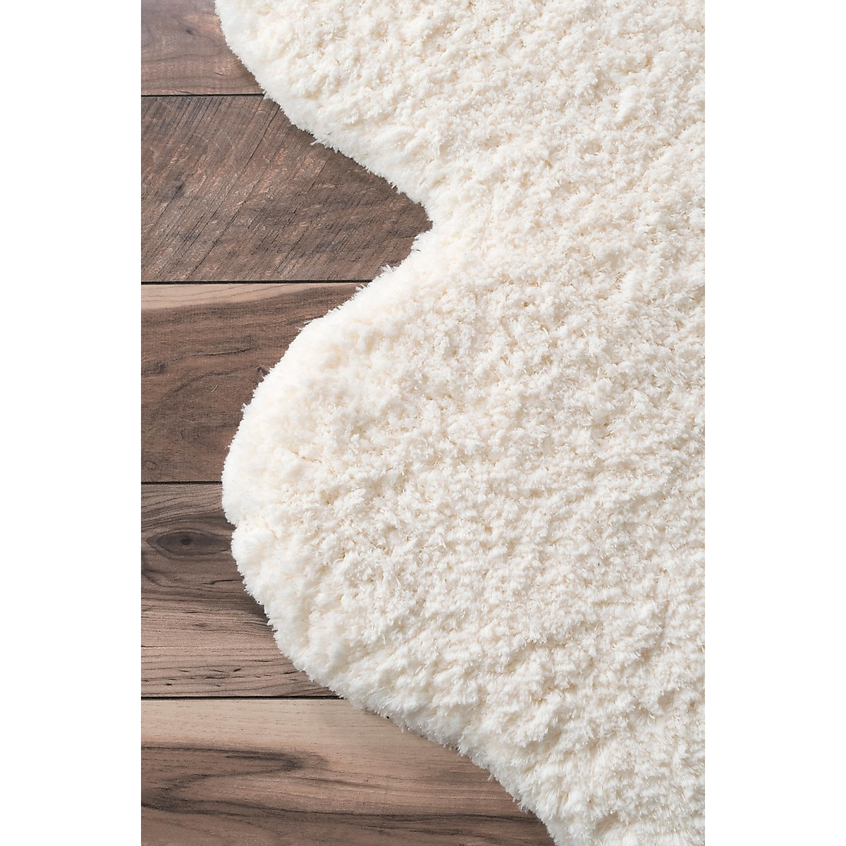 nuLOOM Hand Tufted Double Pelt Faux Sheepskin Runner Rug, 2' x 6', Natural, Rectangular, 1.35" Thick