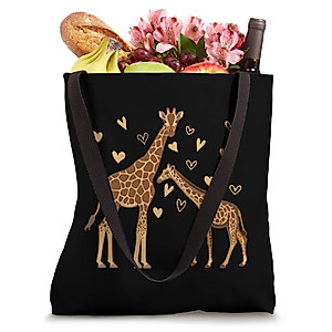 Giraffe Heart Giraffe Animal Lover Zoo Giraffe Tote Bag