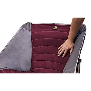 GCI Outdoor MaxRelax Pod Rocker Portable Rocking Chair & Outdoor Camping Chair, Red