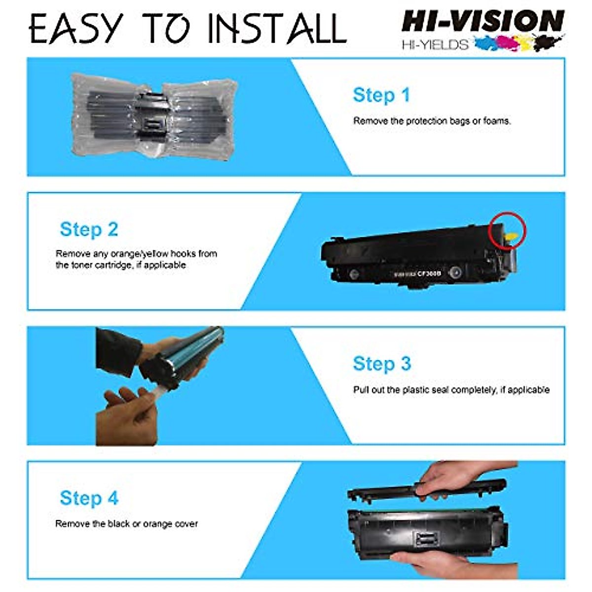 HI-VISION HI-YIELDS 2X Black Compatible Replacement for 78A 278A CE278A Toner Cartridge Used for P1566/P1567/P1568/P1569/P1606/P1607dn/P1608dn/P1609dn; M1530/M1536dnf/M1537dnf/M1538dnf/M1539dnf
