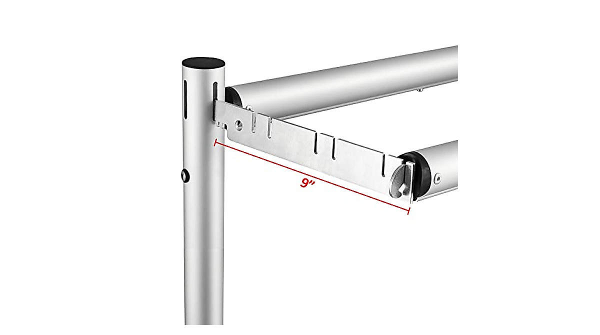 Hecis 9" Crossbar Hangers for Backdrop Stands